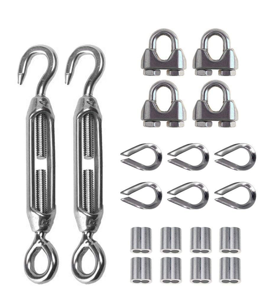 Turnbuckle Wire Tensioner Kit,M6 Stainless Steel Turnbuckle Wire ...