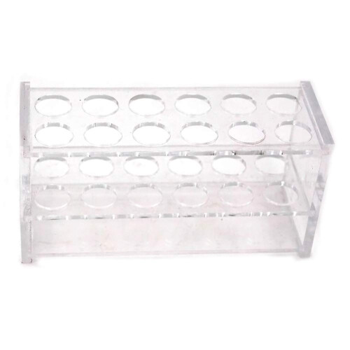 12 Sockets Clear Acrylic Test Tube Rack Acrylic Test Tube Holder (25ml ...