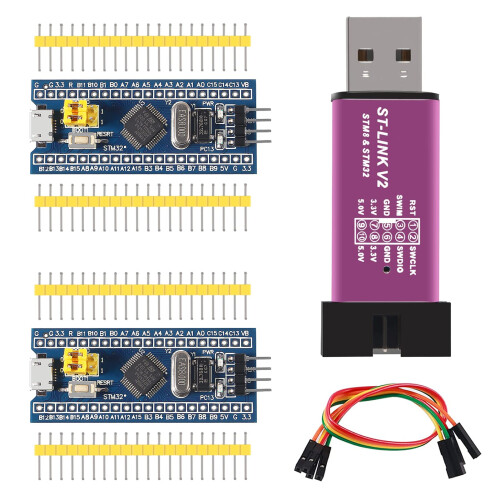 ST-Link V2 Programming Unit Emulator Downloader(Random Color)+2PCS ...