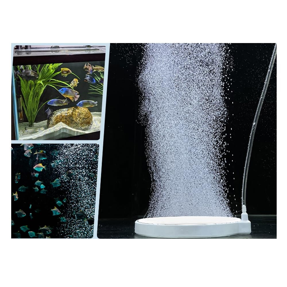 Aquarium Nano Air Stone, Ultra High Dissolved Fish Tank Oxygen Diffuser ...