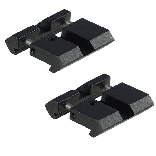 2 X Snap in Rail Adapters Converts 11mm Dovetail to 20mm Weaver Picatinny Converter Mount on OnBuy