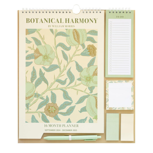 Botanical Harmony Wall Planner 2025 | Monthly Planner 16 Months Sep 2024 - Dec 2025 | 11.8 x 13. ...
