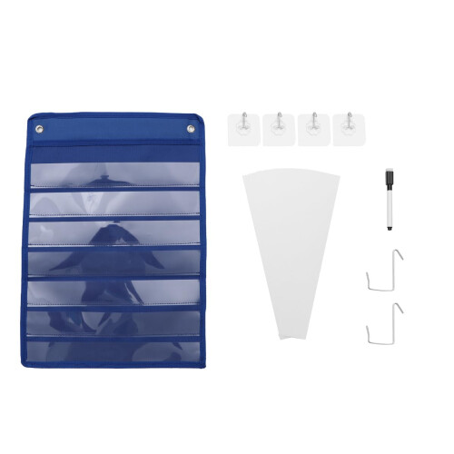 Wall Pocket Chart Paper Strip Hanging Bag Magnetic Cards Sentence ...