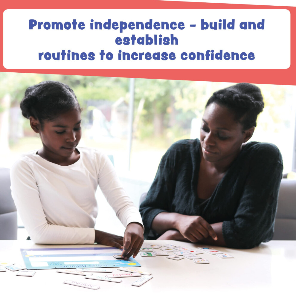 Today's Activities Daily Routine Visual Timetable Magnetic Tile Chart ...