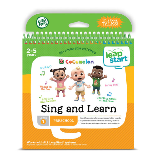 LeapStart Level 1 (Nursery) CoComelon Sing and Learn Book, Compatible ...