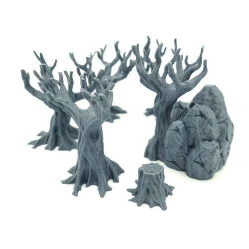 QP3D - Set of 6 Trees - Scatter Terrain, Fantasy Scenery for Tabletop ...