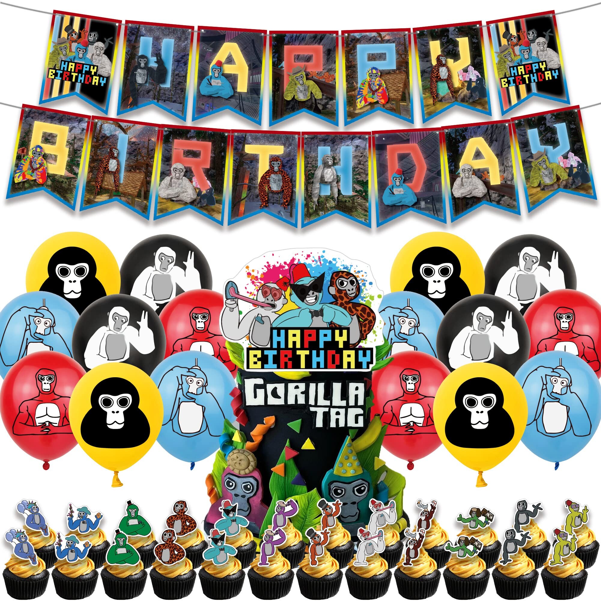 Gorilla Tag Birthday Party Decorations Gorilla Tag Party Supplies ...