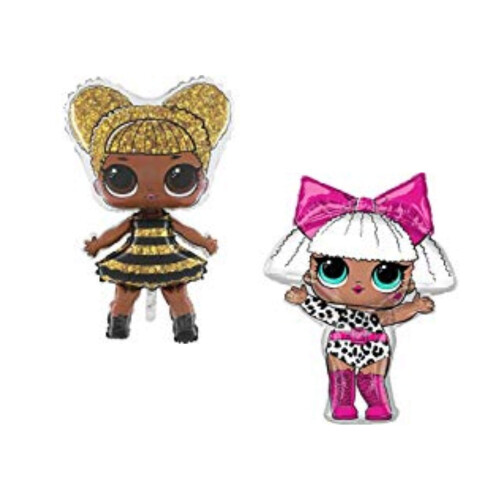 Toyland Pack Of 2-88cm (35") LOL Surprise Foil Balloons - Queen Bee ...