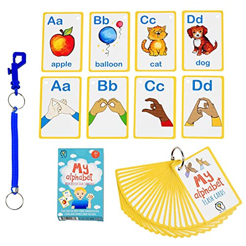 My BSL Alphabet Flash Cards 26 Alphabet British Sign Language Flash ...
