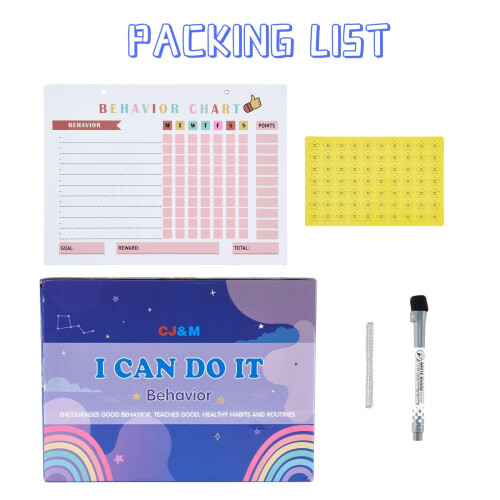 Magnetic Star/Reward Chart for Kids - Encourages Good Behaviour Chart ...