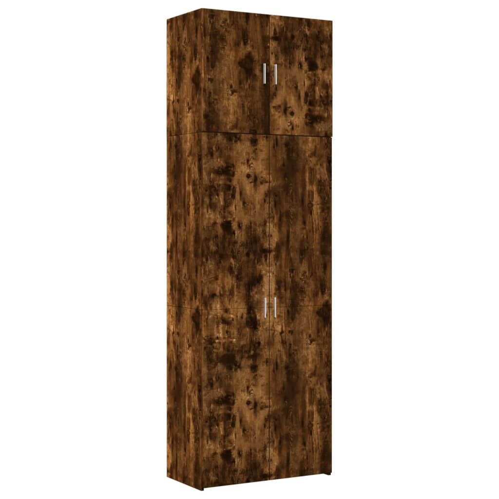 (smoked oak) vidaXL Highboard Sideboard Cabinet Storage Cupboard Black Engineered Wood on OnBuy