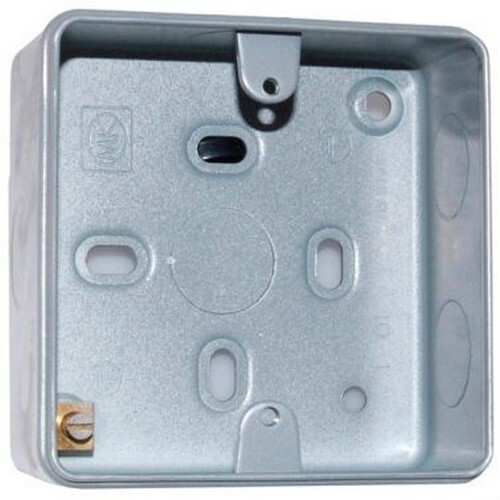 MK BOX-1 GANG WITH KNOCKOUTS, K8891ALM on OnBuy