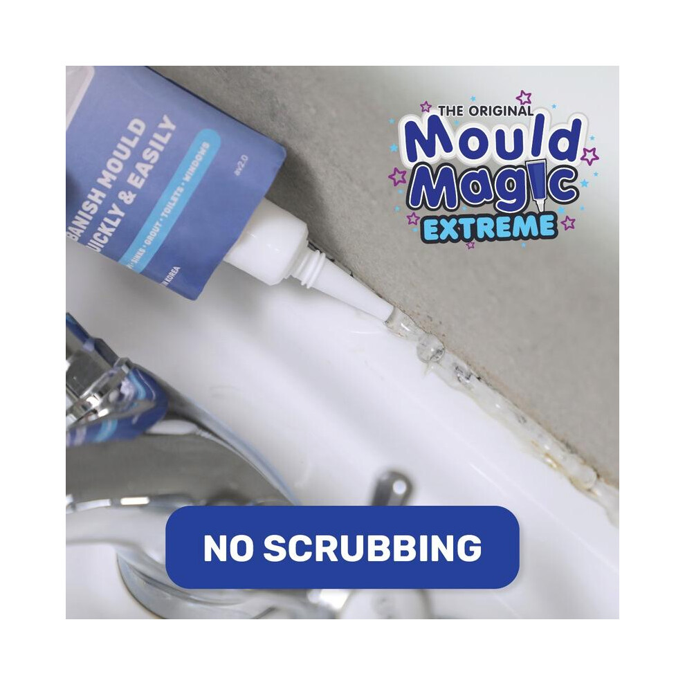 MOULD MAGIC EXTREME GEL FORMULA 120G TUBE TAPS SINKS GROUT WINDOWS on OnBuy