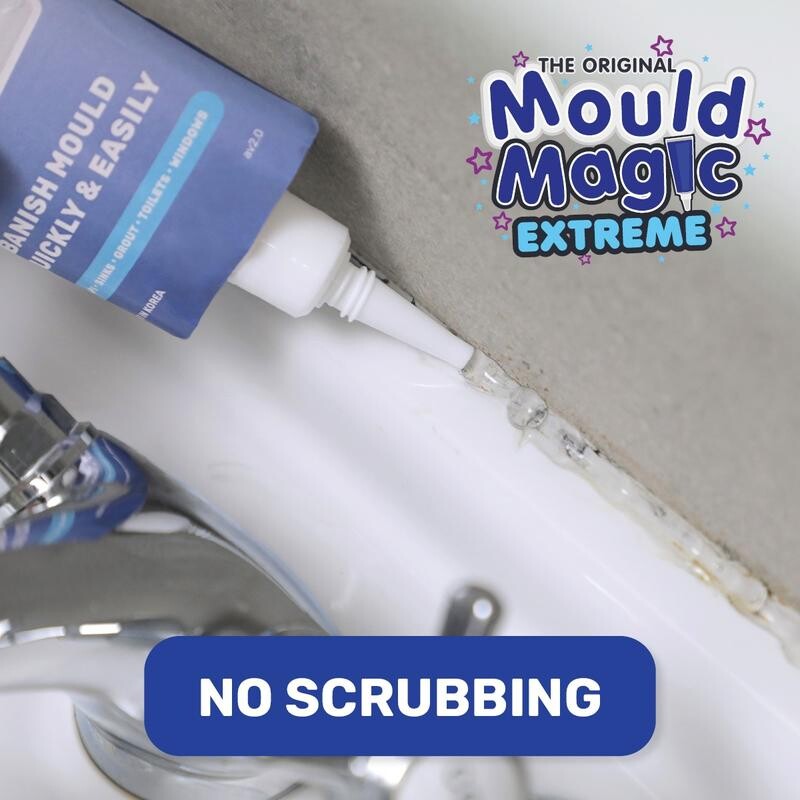 MOULD MAGIC EXTREME GEL FORMULA 120G TUBE TAPS SINKS GROUT WINDOWS on OnBuy