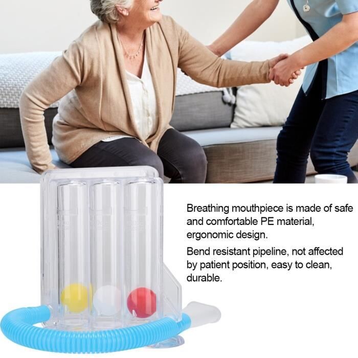 Deep Breathing Pulmonary Exerciser Incentive Spirometer Respiration ...