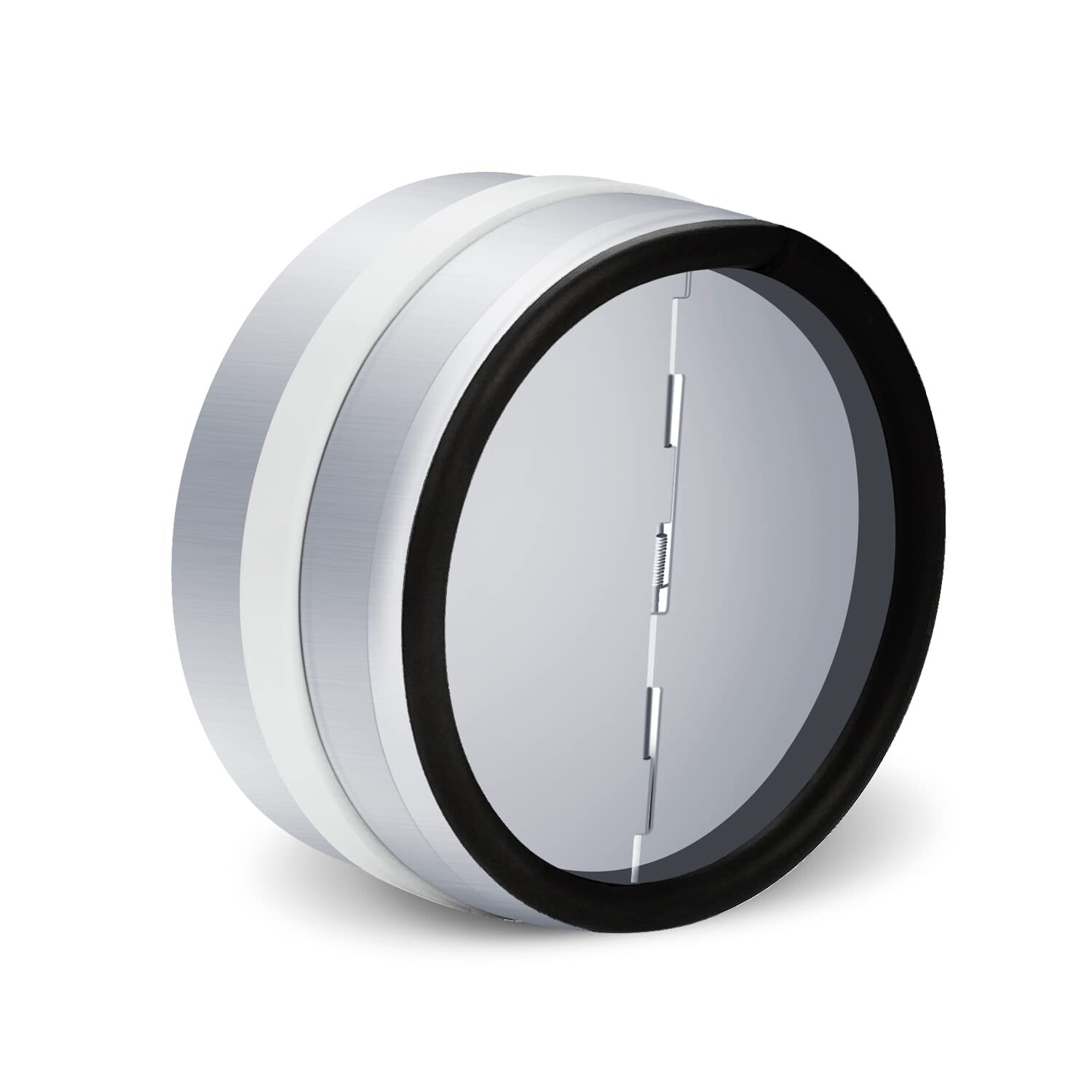 100mm - 4 inch Connector with Backdraught Shutter, Non-Return Damper ...