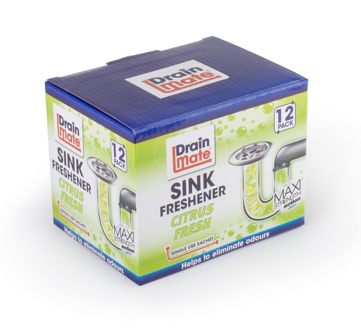 Plug Hole, Sink and Drain Freshener - 12 Sachets - Leaves your sink ...