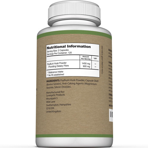 Premium Psyllium Husk Capsules - Psyllium Husk Fibre Supplement Helps ...