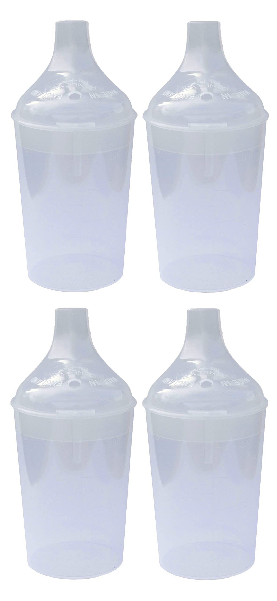 4 Pack - Clear Wide Spout Feeding Beakers with Graduated Measurements ...