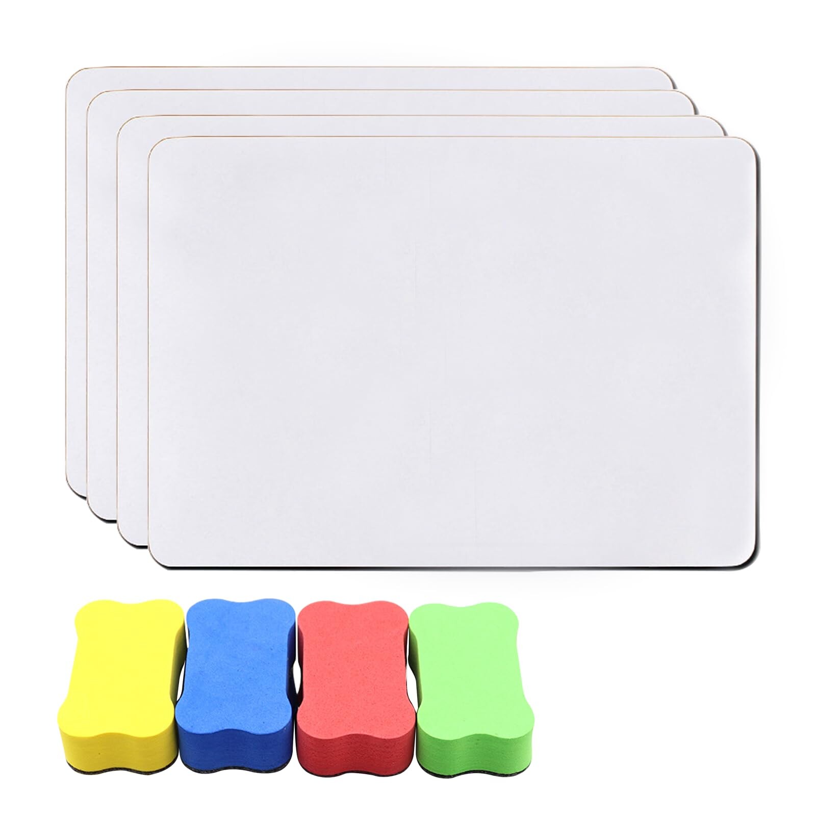 A4 Whiteboard, Mini Whiteboard Double-Sided Small Whiteboard with 4 Dry ...