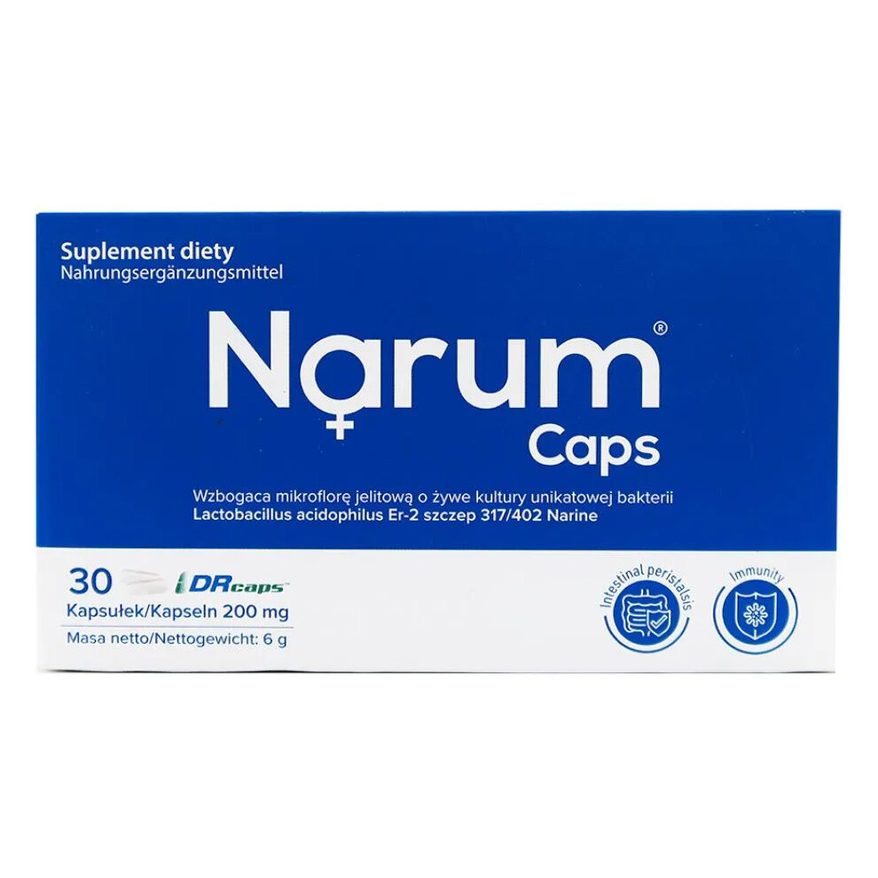 Narum Caps 30x 200mg Lactobacillus Acidophilus Probiotic Probiotyk on OnBuy