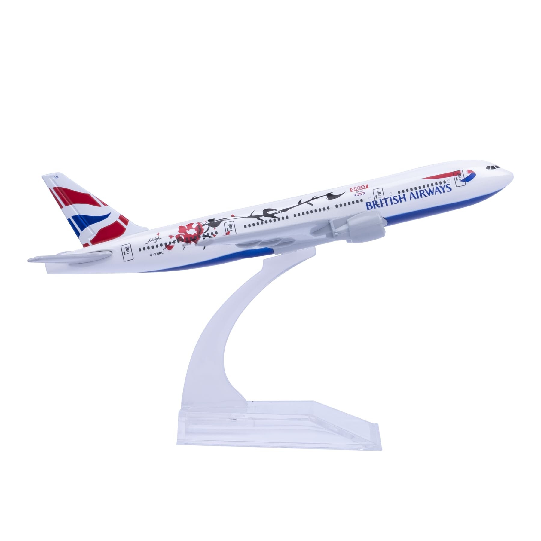 Model Airplane 1:400 Scale Model British B777 Model Plane Metal Plane ...