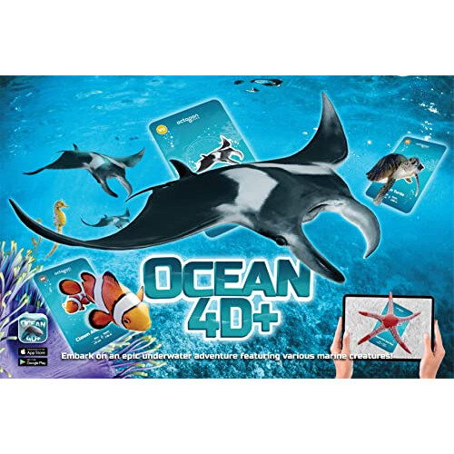 Ocean 4D+ AR Flashcards – 35 Interactive Marine Life Cards, Fun and ...