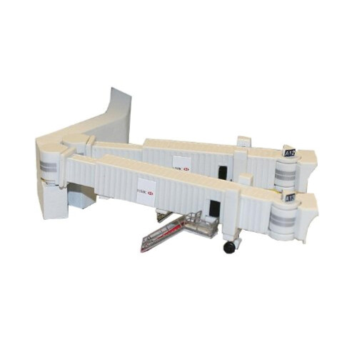 Gemini Jets Airbridge Set 2 with 3 Dual Widebody Jet Bridges and ...