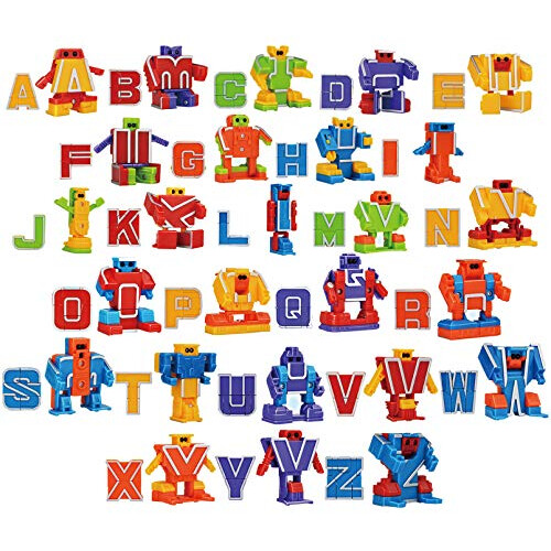 JOYIN Alphabet Robots Toys for Kids, ABC Learning Transformers Toys ...