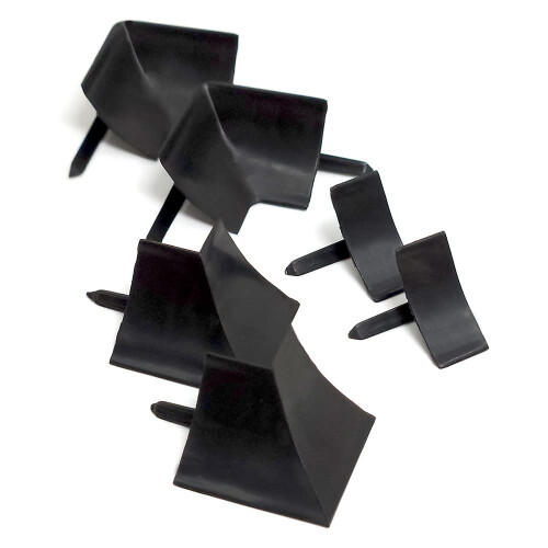 InstaTrim Corner & End Caps - Six Black 3/4" Wide Caulk Strip Corner ...