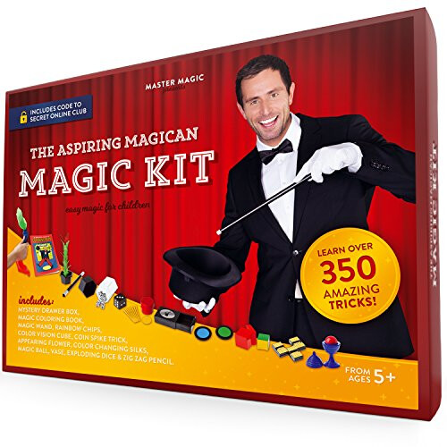 MasterMagic Magic Kit - Easy Magic Tricks for Children - Learn Over 350 ...