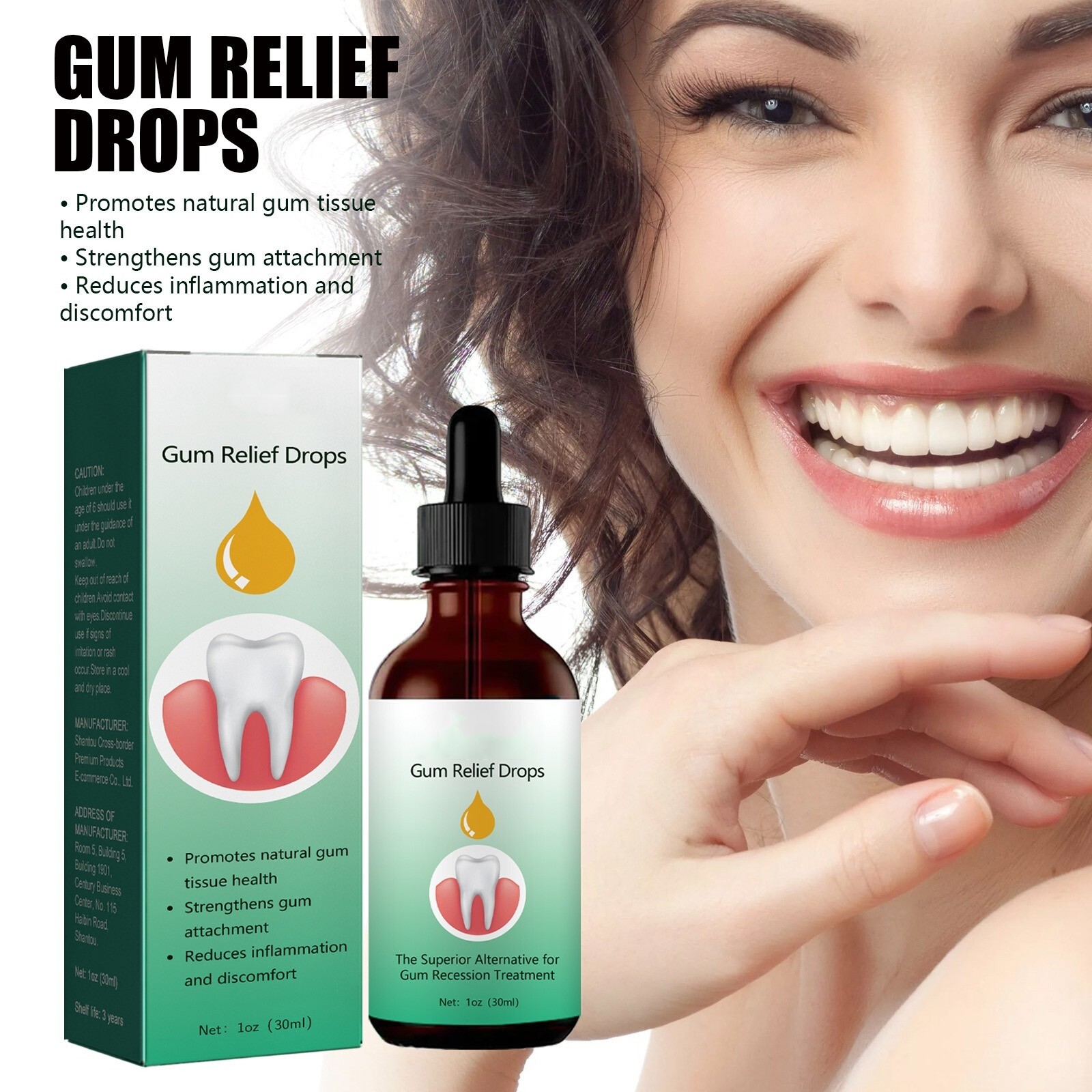 Gingival repair drops Quickly Repair of Cavities Caries Teeth Whiten ...