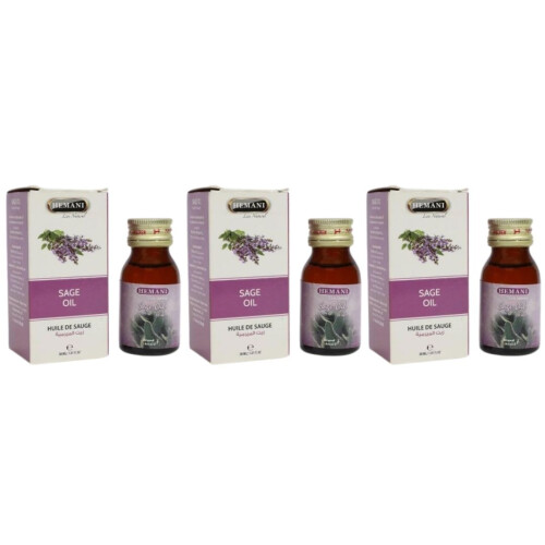 Hemani Sage Herbal Oil 30ml Pack Of 3 |Relief Sore Throat |High Blood ...