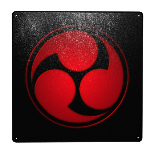 (Mitsu Tomoe - Japan - Shinto Trinity Symbol - Triskele=7481) Metal Tin ...