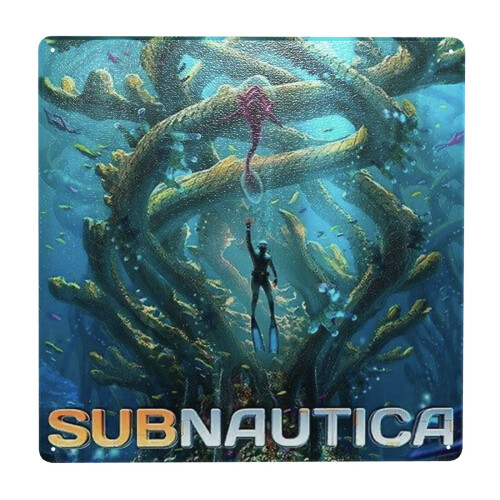 (SUBNAUTICA =2141) Metal Tin Sign 12x12" Wall Décor Cafe Bar Beer Pub ...