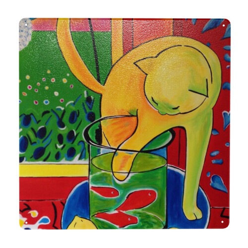 (Matisse Cat - Le Chat Aux Poissons Rouges (the Cat With Red Fish) 1914 ...