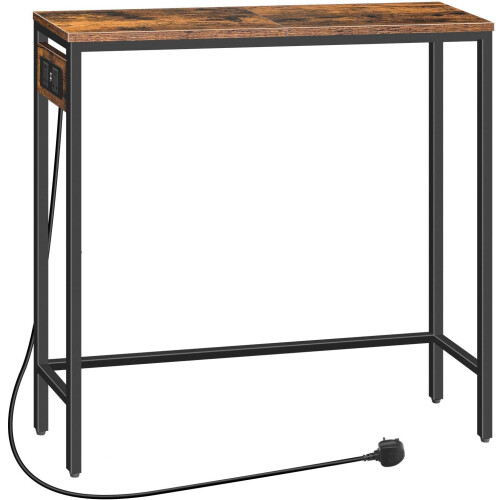 Console table with power socket, slim console table with charging ...