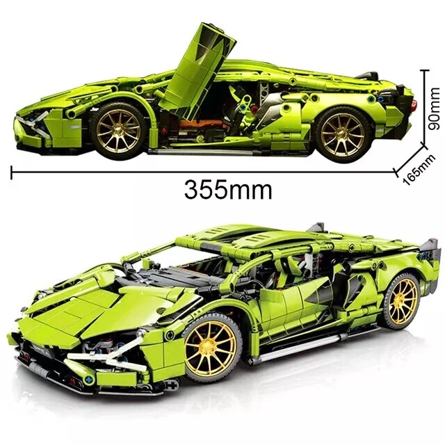 (Lamborghini) Technical Bugatti Building Blocks Lamborghini Hypercar ...