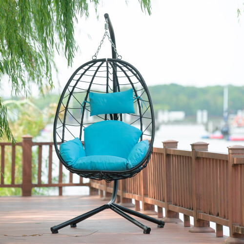 Hanging chair with stand for bedroom store