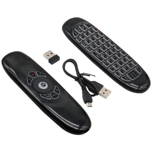 Fly Air Mouse Gyro Sensor English Keyboard Wireless 2.4G RF Keyboard ...