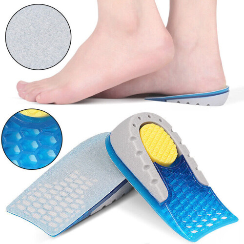 Honeycomb Gel Heel Lifts Height Increase Insoles Shoe Inserts Pads ...