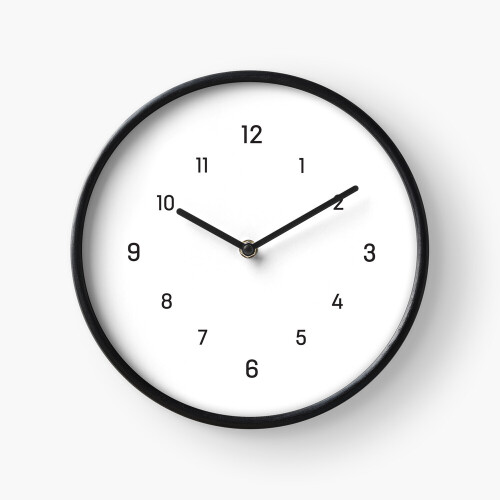 (Round clock with square clock face dials=1305) Wall Clock 12 Inch ...