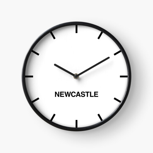 (Newcastle Time Zone Newsroom Wall =1692) Wall Clock 12 Inch Funny ...