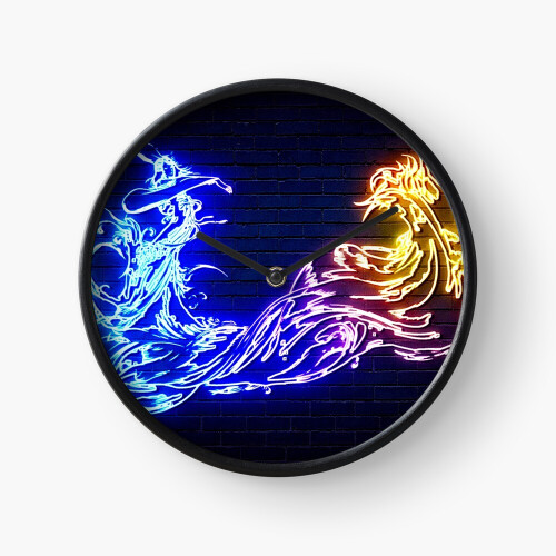 (Final Fantasy X Neon Logo=1631) Wall Clock 12 Inch Funny Mantel ...