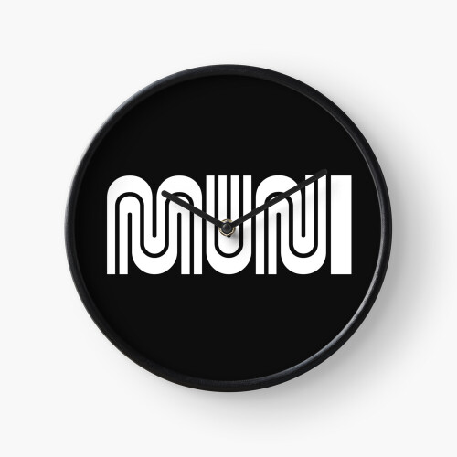 (MUNI Logo - San Francisco Municipal Railroad=3299) Wall Clock 12 Inch ...