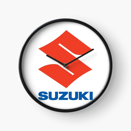 (Suzuki logo=3472) Wall Clock 12 Inch Funny Mantel & Tabletop Art Decor ...