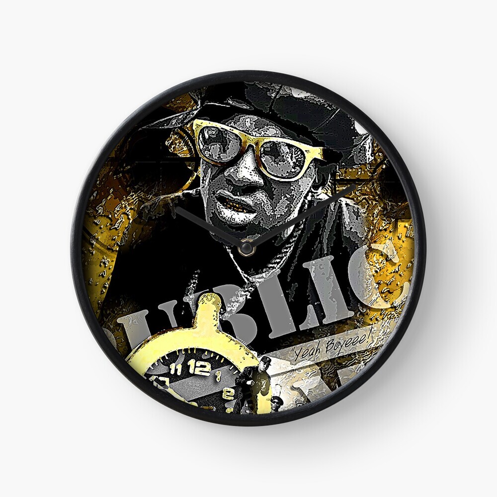 (Flava Flav Poster=3370) Wall Clock 12 Inch Funny Mantel & Tabletop Art ...