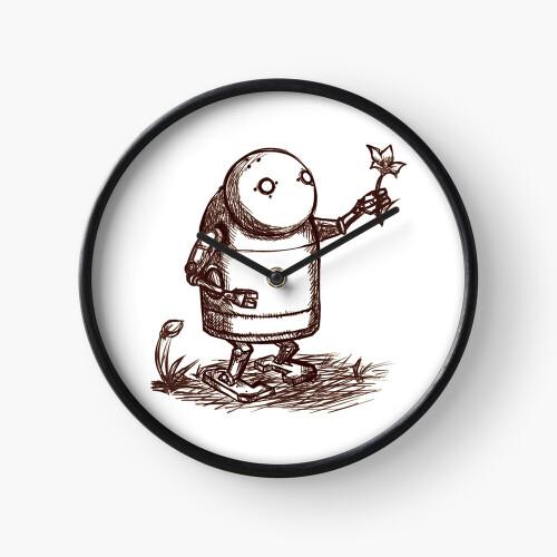 (NieR Automata Robot=3888) Wall Clock 12 Inch Funny Mantel & Tabletop ...