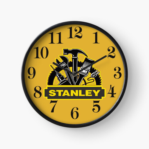 (Stanley=4315) Wall Clock 12 Inch Funny Mantel & Tabletop Art Decor for ...