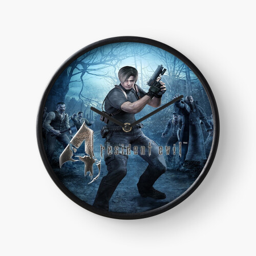 (Resident Evil 4 Leon=4662) Wall Clock 12 Inch Funny Mantel & Tabletop ...